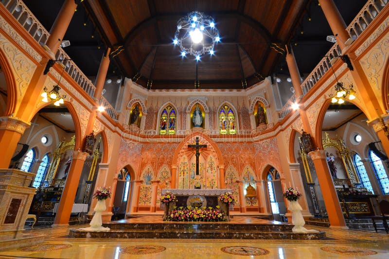 Cathedral of the Immaculate Conception Editorial Photo - Image of light ...