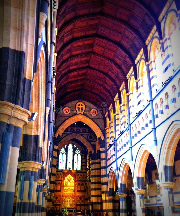 Cathedral interior editorial stock image. Image of pillars - 49762039
