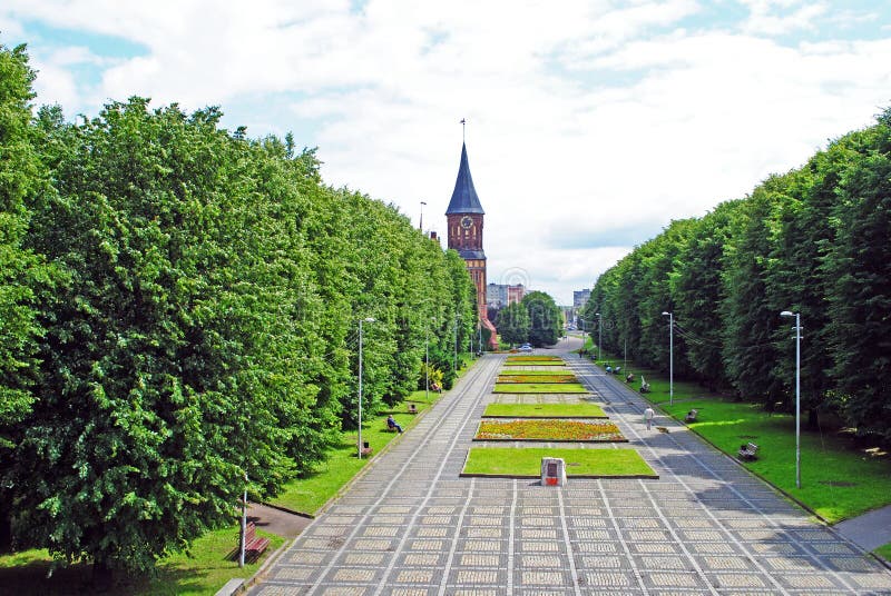 Cathedral in Kaliningrad stock image. Image of russia - 52235871