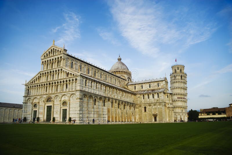 Pisa, Miracle Square And Pisa Tower Stock Photo - Image of spaghetti ...