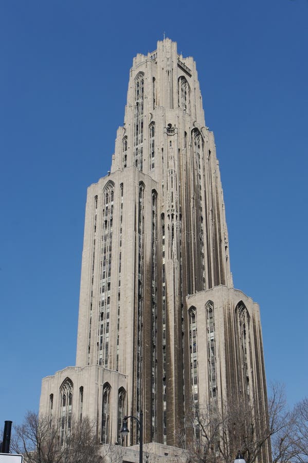 The Cathedral of Learning in Pittsburgh Stock Image - Image of ...