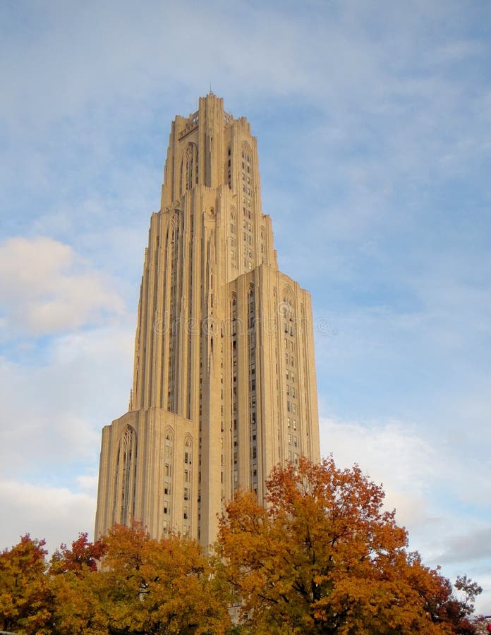 Cathedral Of Learning University Of Pittsburgh Stock Photo - Image of ...