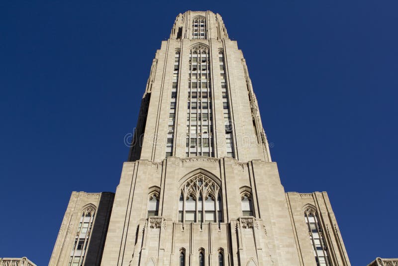 The Cathedral of Learning editorial image. Image of trees - 66913055