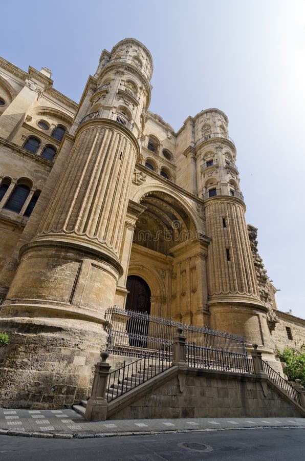 Cathedral of Malaga stock photo. Image of baroque, sunny - 30775510