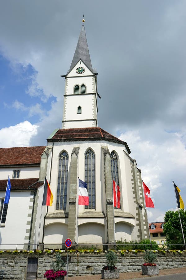 Cathedral in Markdorf editorial photography. Image of building - 77001457