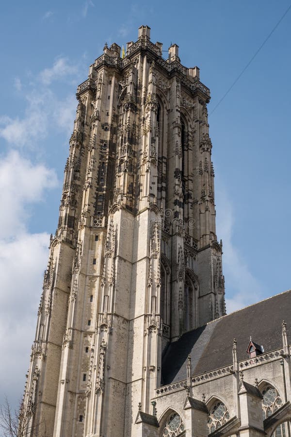 The Cathedral of Mechelen, Belgium. Stock Photo - Image of europe ...