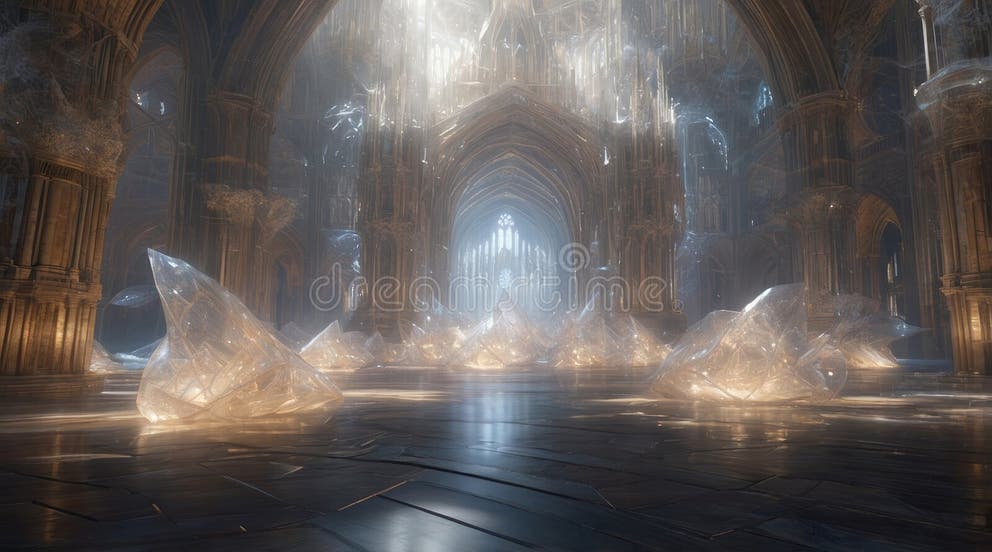 Cathedral of Memory with Crystalline Nodes, Light Threads, and ...