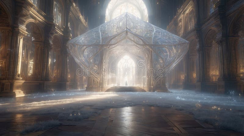 Cathedral of Memory with Crystalline Nodes, Light Threads, and ...