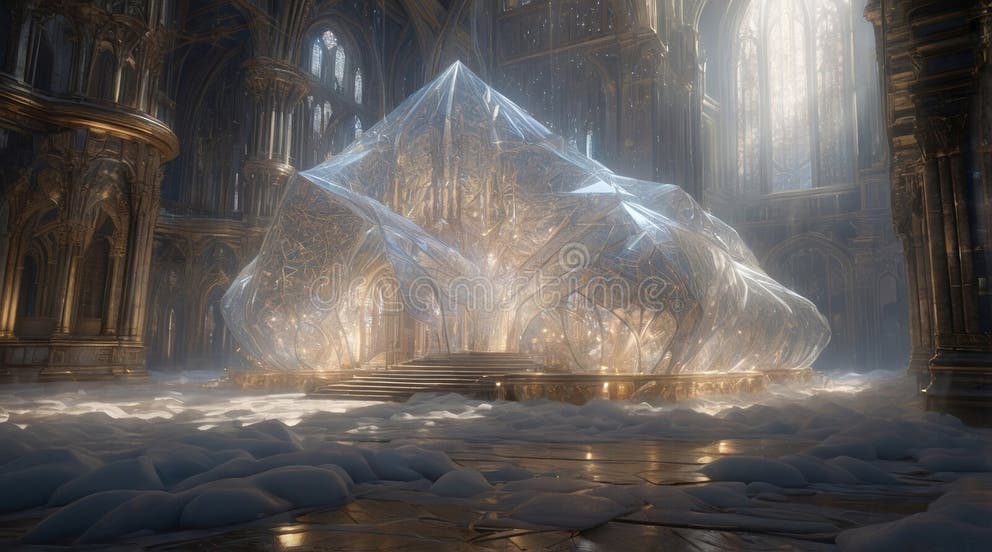 Cathedral of Memory with Crystalline Nodes, Light Threads, and ...