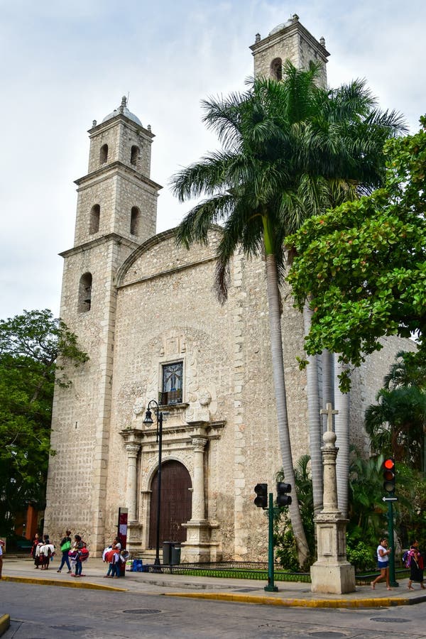 Cathedral of Merida, the Capital City in Yucatan State in Mexico ...