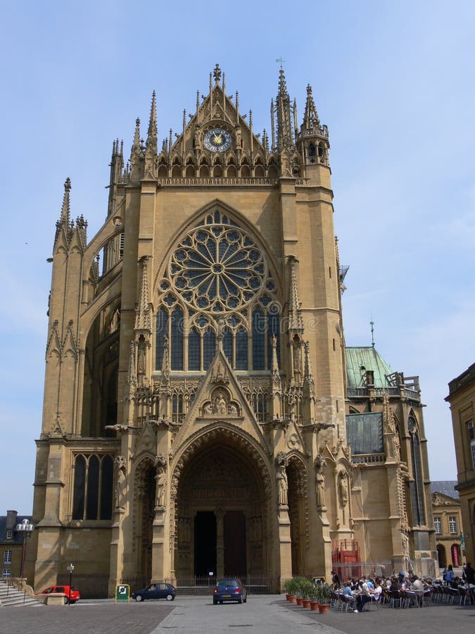 Cathedral Metz stock image. Image of medieval, catholic - 798303