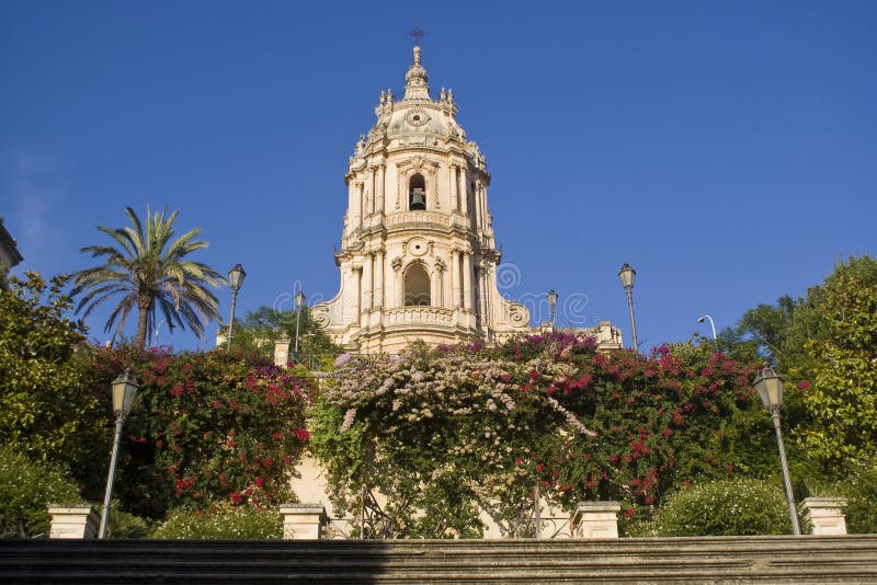 Cathedral of Modica, Sicily Stock Image - Image of cathedral, religion ...