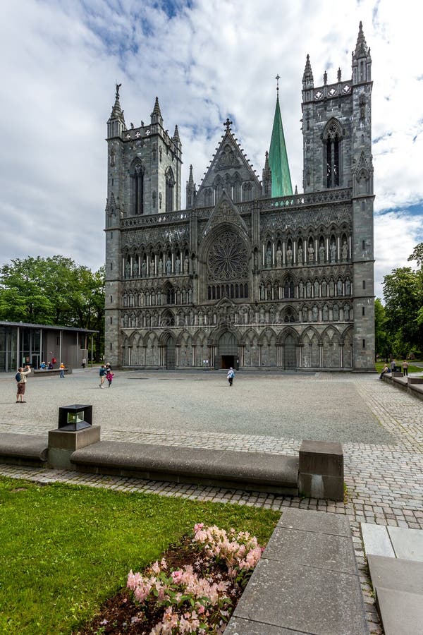 Cathedral Nidaros stock image. Image of norway, nidaros - 37583465