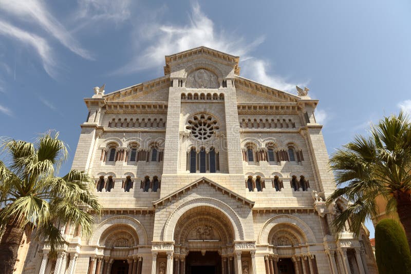 Cathedral of Our Lady Immaculate or Monaco Cathedral Editorial Stock ...
