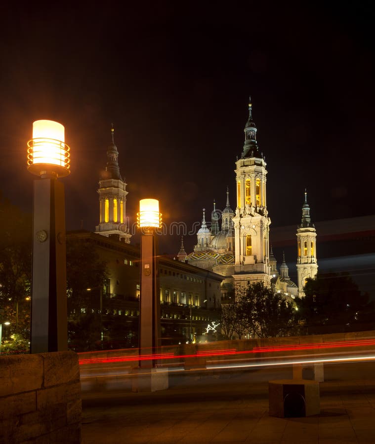 Cathedral of Our Lady of Pillar V Stock Image - Image of landmark ...