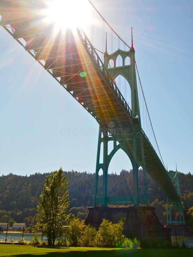 Cathedral Park #2 stock image. Image of nature, bridge - 35340601