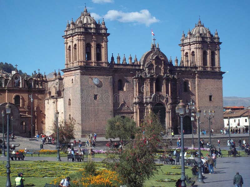 Cathedral of Cuzco - Peru editorial stock image. Image of baroque ...