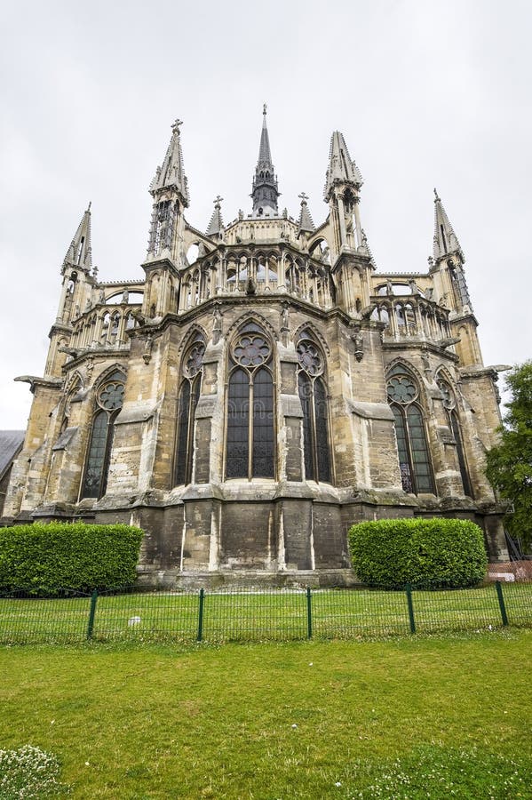 Cathedral of Reims - Exterior Stock Photo - Image of apse, color: 27535414