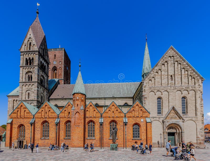 Cathedral of Ribe, Denmark editorial photo. Image of architecture ...