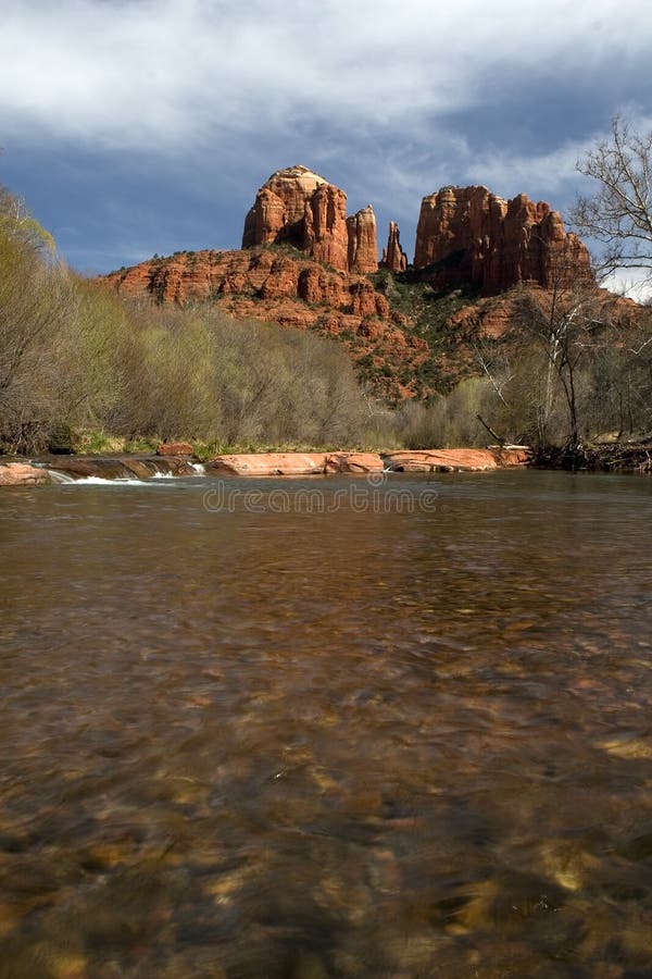 Cathedral Rock - Sedona Arizona Stock Image - Image of river, rock ...