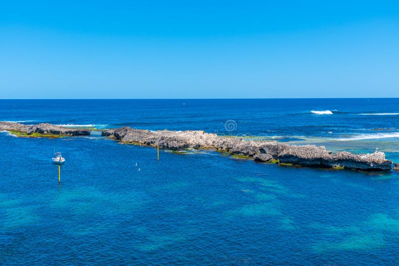 Cathedral Rocks at Rottnest Island in Australia Stock Image - Image of ...