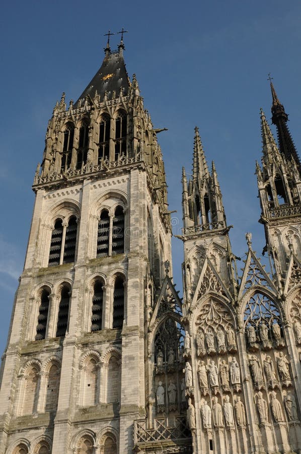 Cathedrale of Rouen - France Stock Image - Image of cathedrale ...