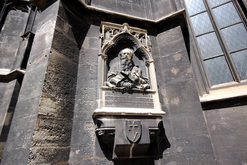 Cathedral Sacred Stephan Vienna Stock Image - Image of history, famous ...