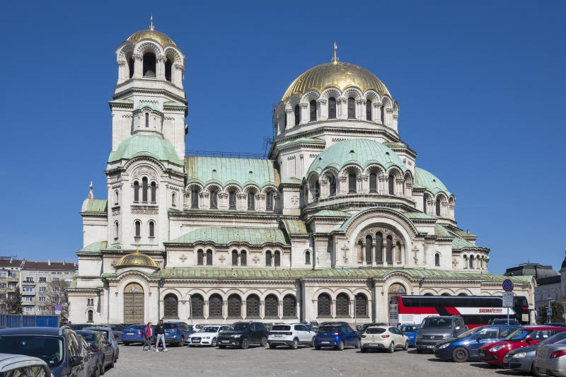 Cathedral Saint Alexander Nevski in Sofia, Bulgaria Editorial ...