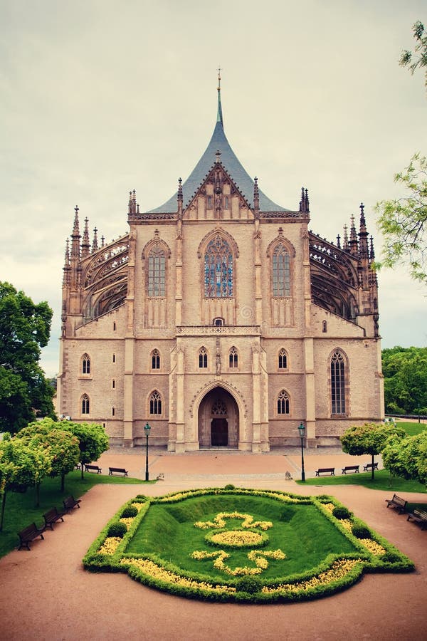 Cathedral Saint Barbara in Kutna Hora Stock Photo - Image of hora ...