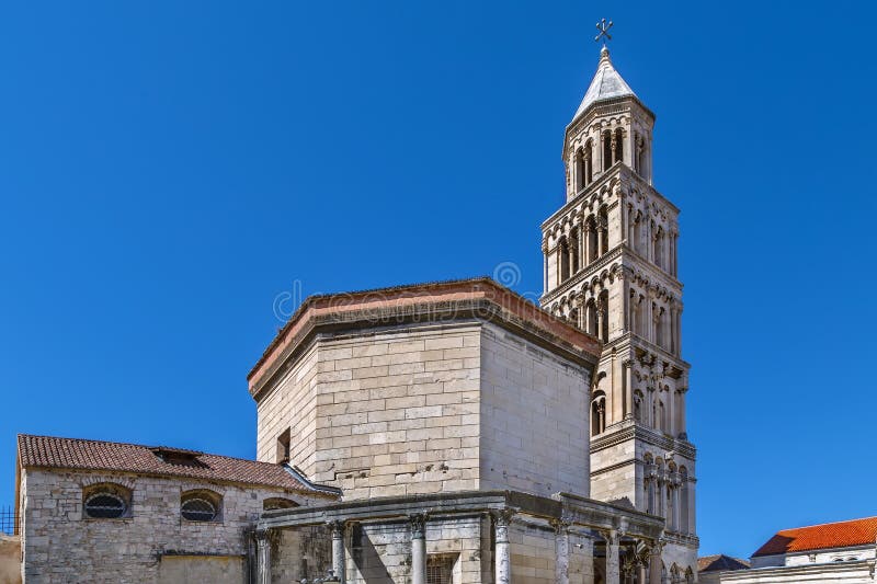 Cathedral of Saint Domnius, Split, Croatia Stock Image - Image of ...