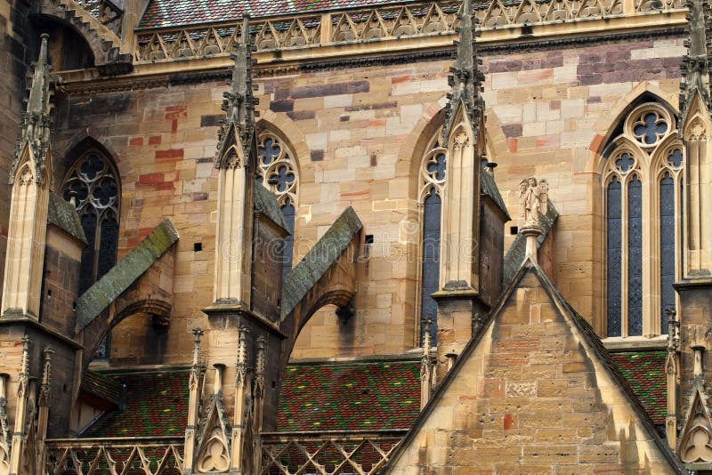 Cathedral of Saint Martin, Colmar Stock Photo - Image of culture, main ...