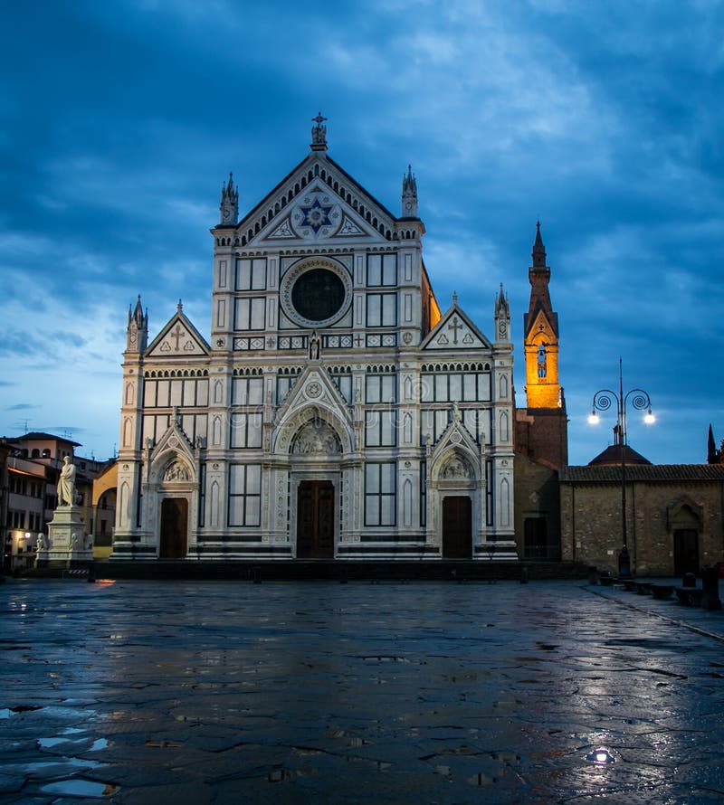 Cathedral Santa Croce Florence Stock Image - Image of europe, croce ...