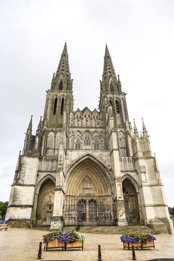 Cathedral of Sees stock image. Image of normandie, outdoor - 27149321