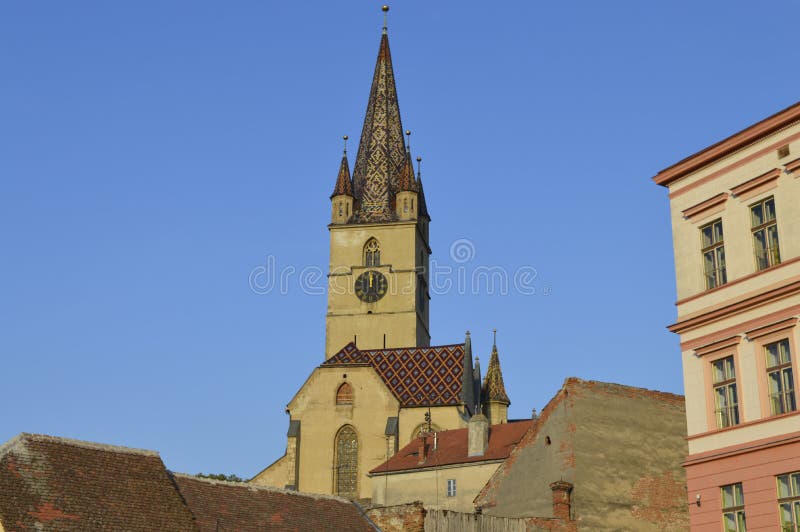 Cathedral Sibiu stock photo. Image of architecture, sibiu - 60117332