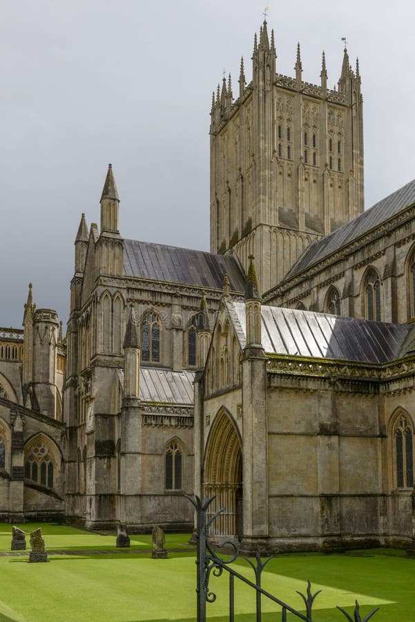 Cathedral side, Wells stock photo. Image of christian - 45016162