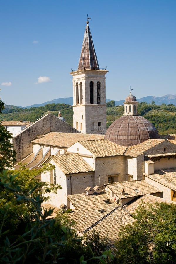 Cathedral of Spoleto Italy stock photo. Image of spoleto - 100866032