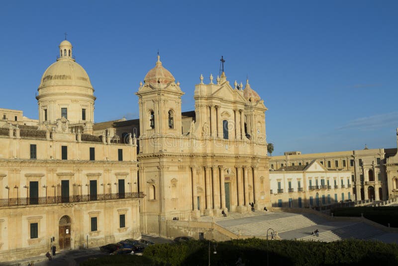 Cathedral of St. Nicholas, Noto Stock Photo - Image of unesco, baroque ...