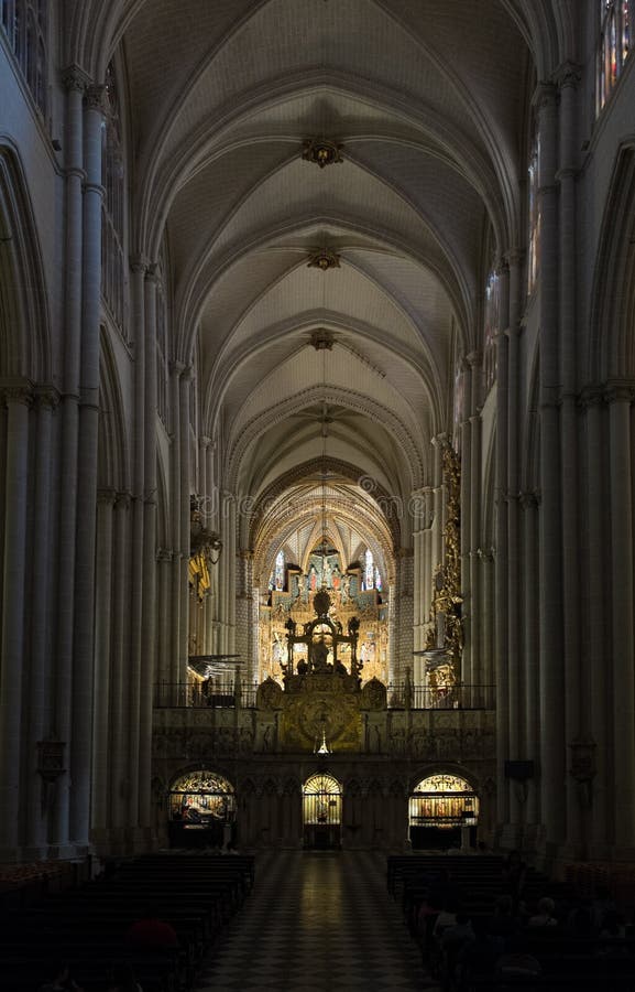 Cathedral of Toledo - Interior Editorial Photography - Image of ...