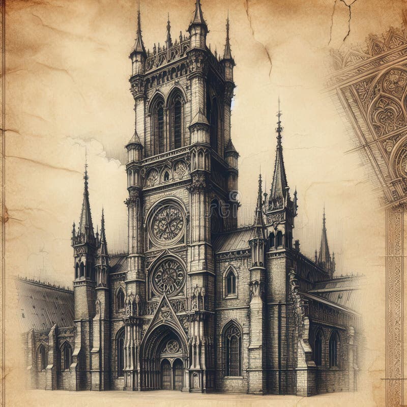 Spired Projections Stock Illustrations – 1 Spired Projections Stock ...