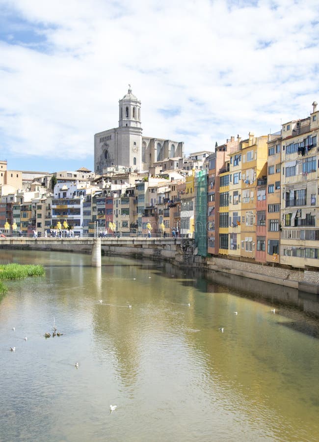 Buildings Facing the River. Editorial Photography - Image of spain ...