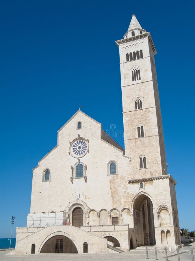 The Cathedral of Trani. Apulia. Stock Image - Image of rose, historical ...