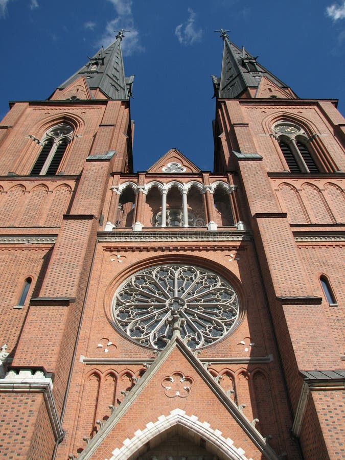 Cathedral in Uppsala, Sweden Stock Image - Image of cathedral, swedish ...