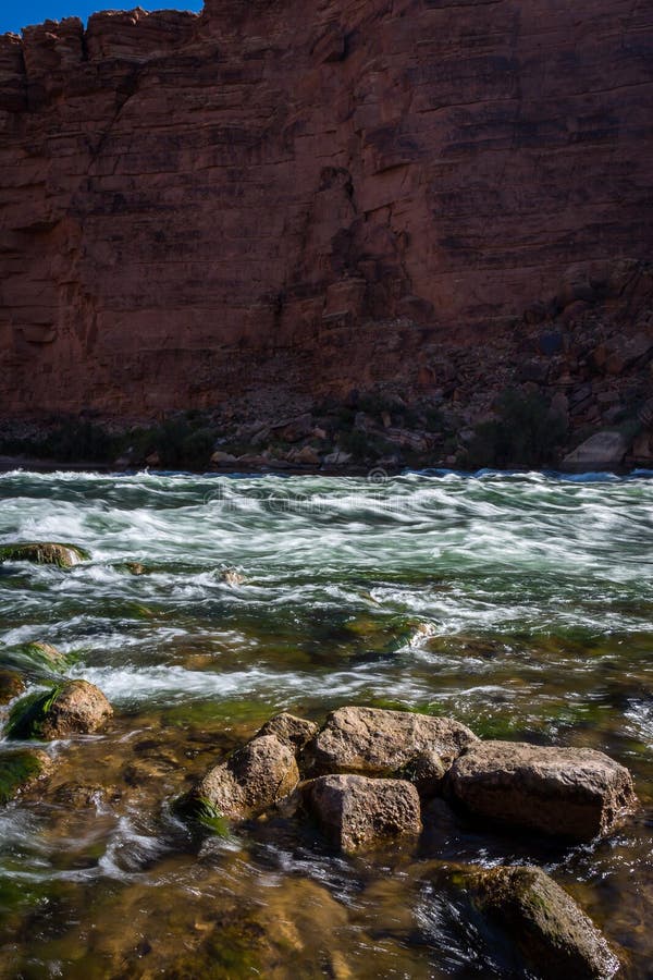 Cathedral Wash Trail in Arizona. Stock Photo - Image of cliffs, rain ...