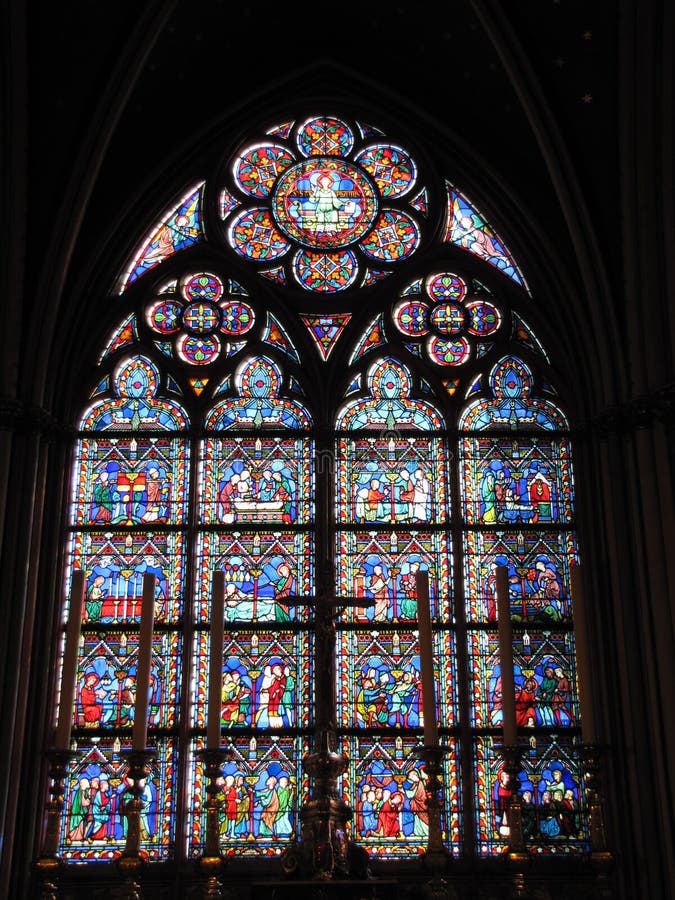 Cathedral window editorial stock image. Image of colourful - 11949924