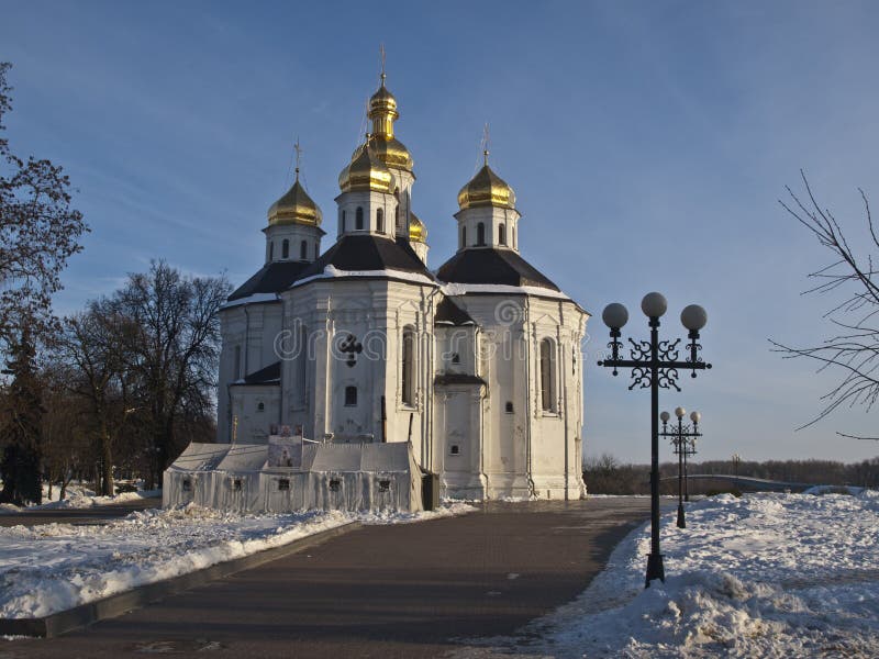 Catherine S Church in Chernigov Stock Photo - Image of chernigov, city ...