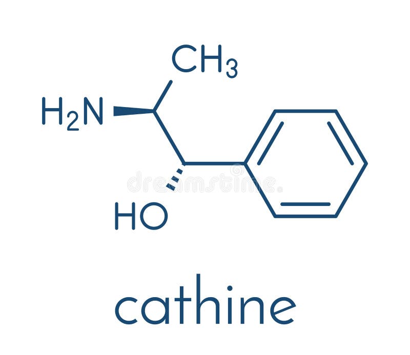 Cathine, Norpseudoephedrine, C9H13NO Molecule. It Is Alkaloid ...