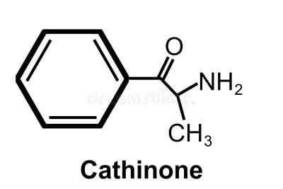 Cathinone Chemical Molecular Structure Isolated Stock Illustration ...