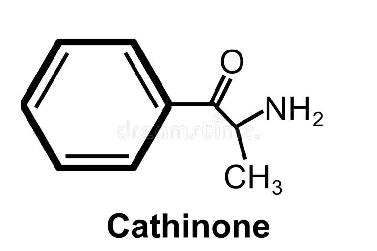 Cathinone Chemical Molecular Structure Isolated Stock Illustration ...