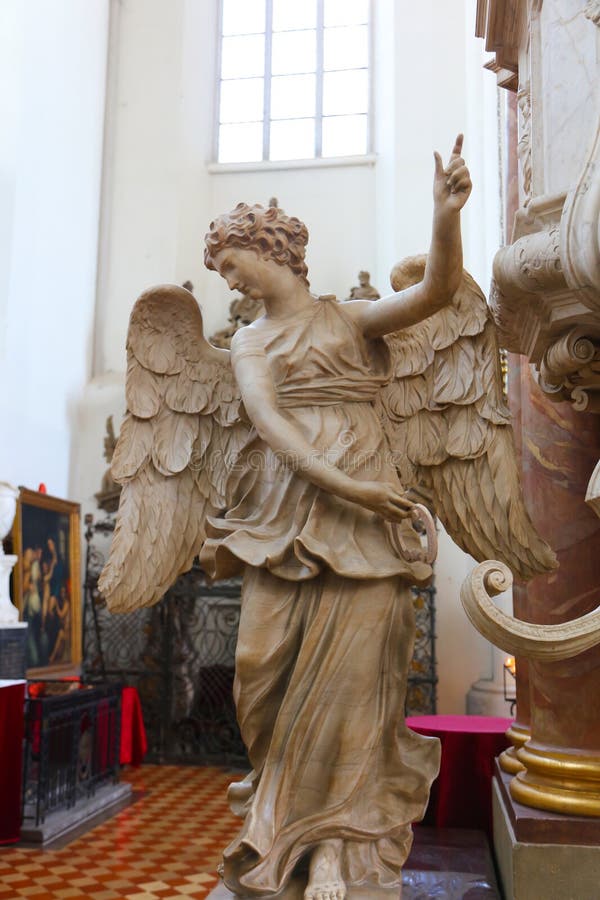 Catholic Angel Statue, Berlin Editorial Image - Image of europe, white ...