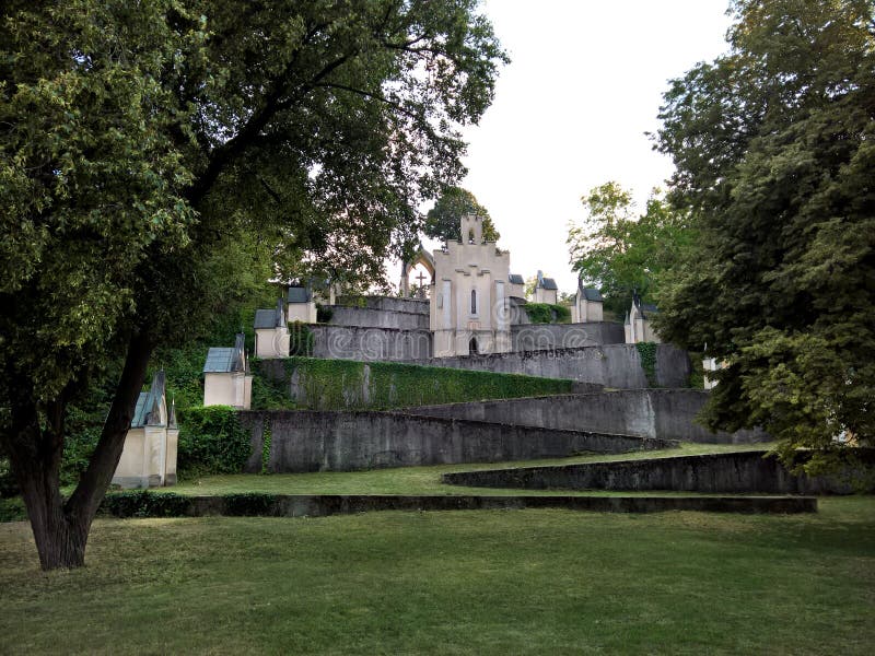 Catholic Calvary for Praying. Christian Religious Landmark. Stock Photo ...